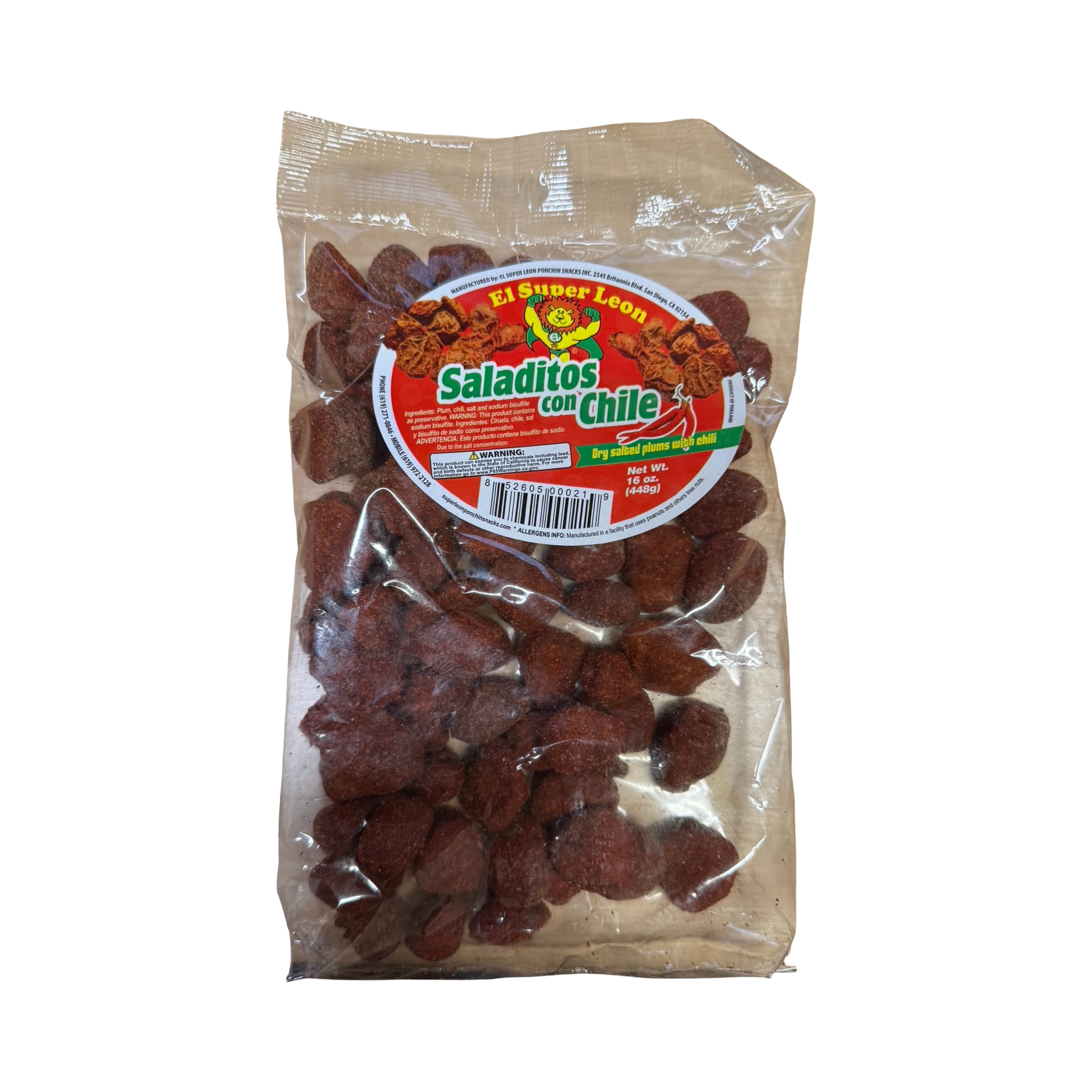El Super Leon Saladitos Con Chile (16 Oz) Bag – Carnival Candies & Ice ...