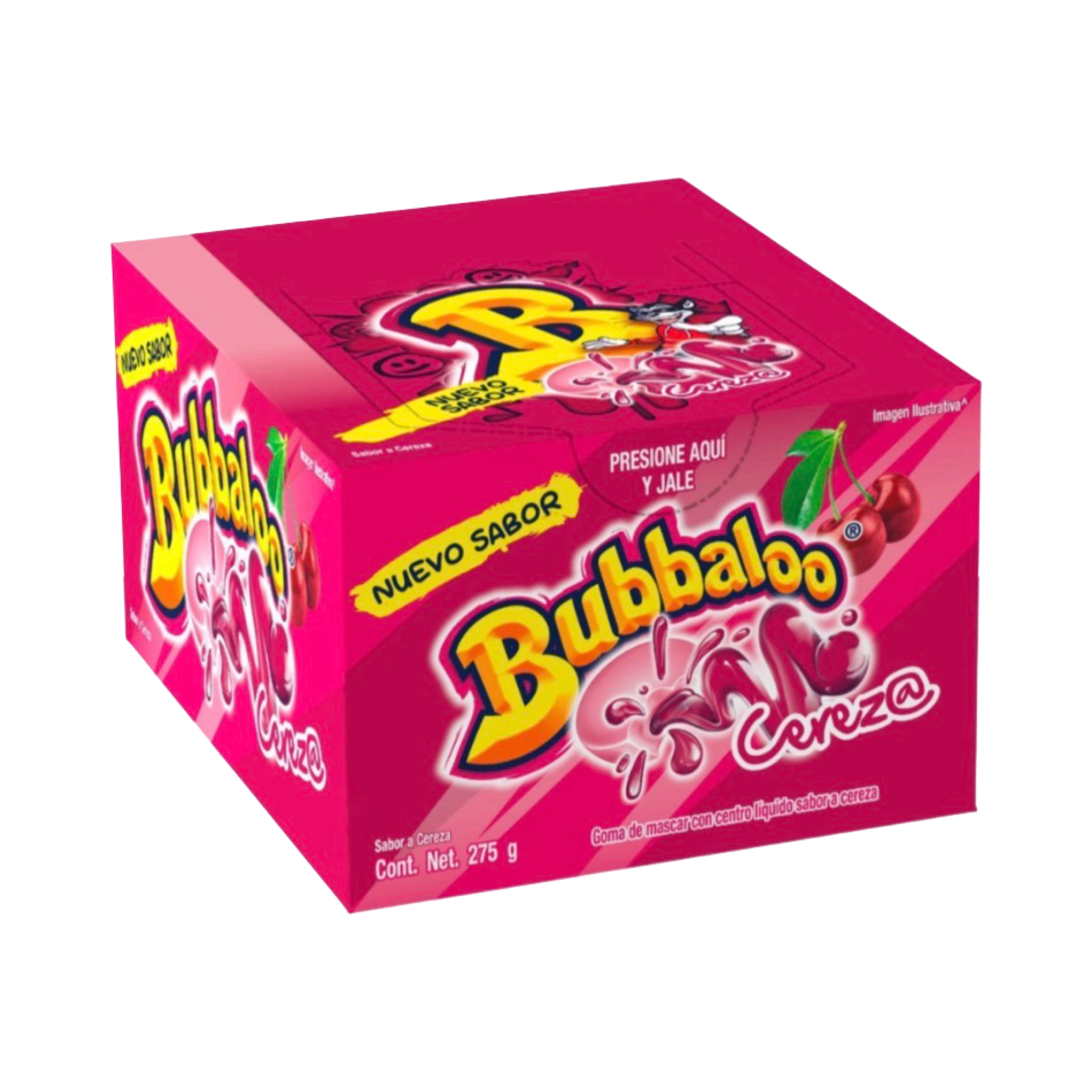 Bubbaloo Cherry Chewing Gum (47 Count) - Bulk Mexican Candy – Carnival ...
