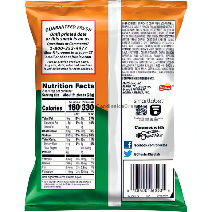 Cheetos Cheddar Jalapeno 2 Oz (64 Count Box) – Carnival Candies & Ice ...