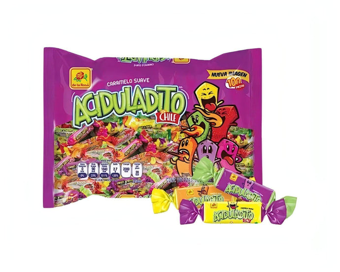 De La Rosa Aciduladito (100 Count) - Bulk Mexican Candy – Carnival ...