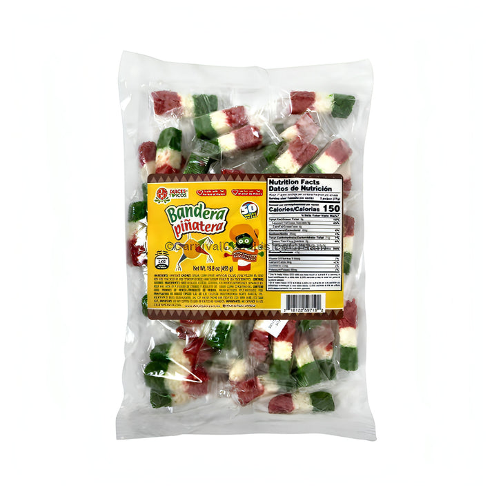 Dulces Tipicos Bandera De Coco Pinatera (50 Count)- Bulk Mexican Candy ...