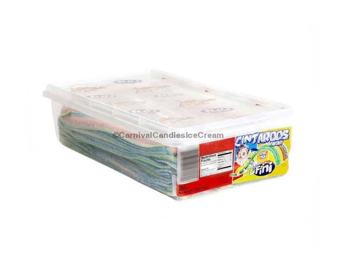Fini Cintaroos Sour Rainbow Belts (200 Count) – Carnival Candies & Ice ...