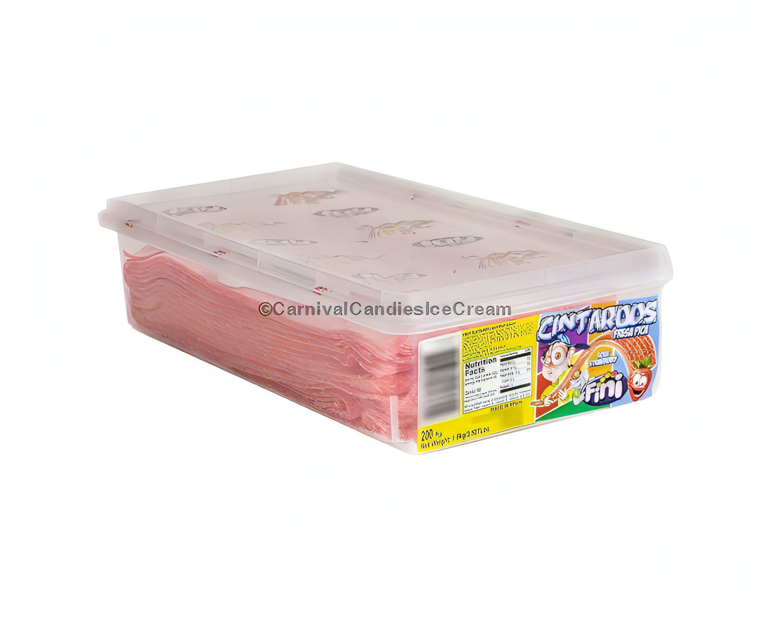 Fini Cintaroos Strawberry Sour Belts (200 Count) – Carnival Candies ...