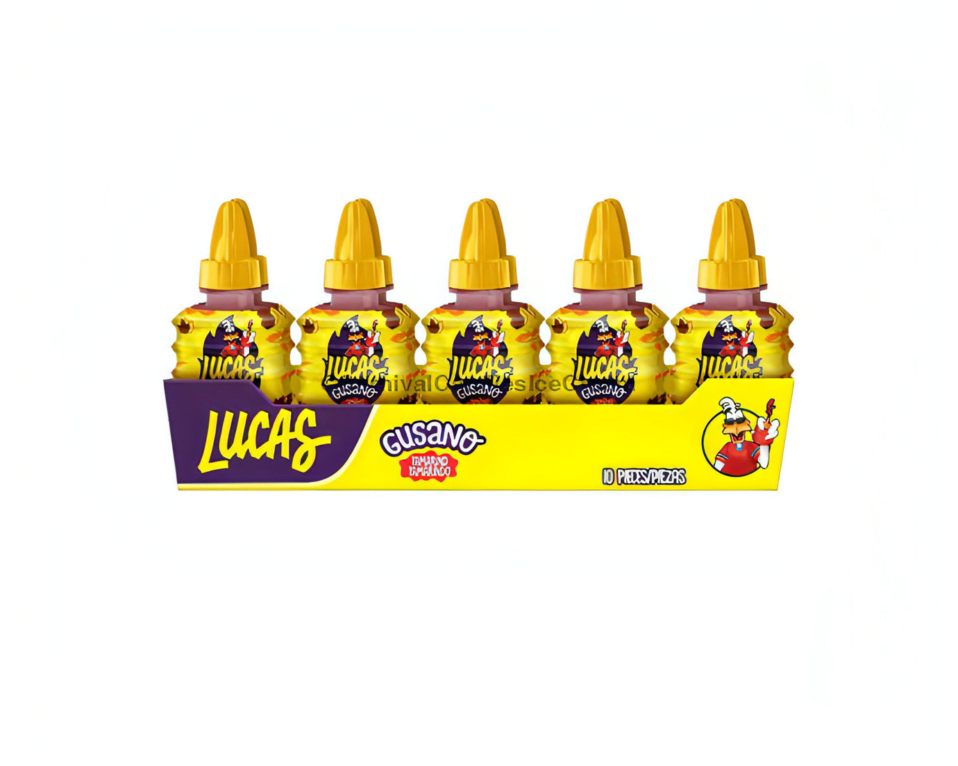 Lucas Gusano Tamarindo Liquid Mexican Candy - 10 Count – Carnival ...