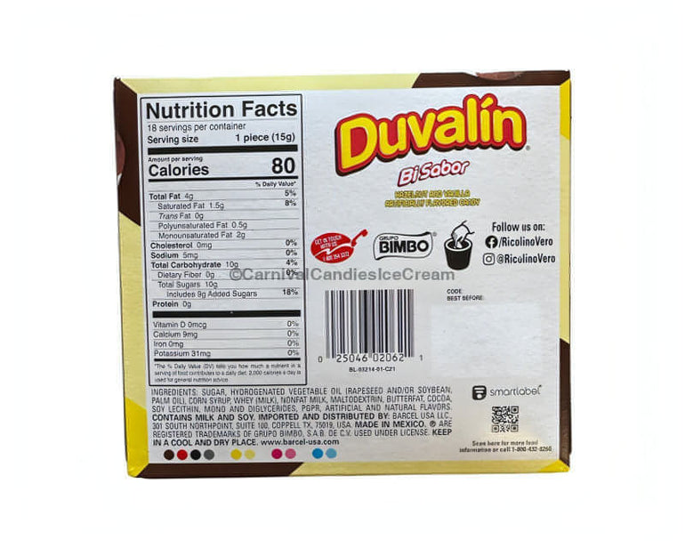 Duvalín Mexican Candy | Strawberry, Vanilla & Chocolate Cream Treat ...