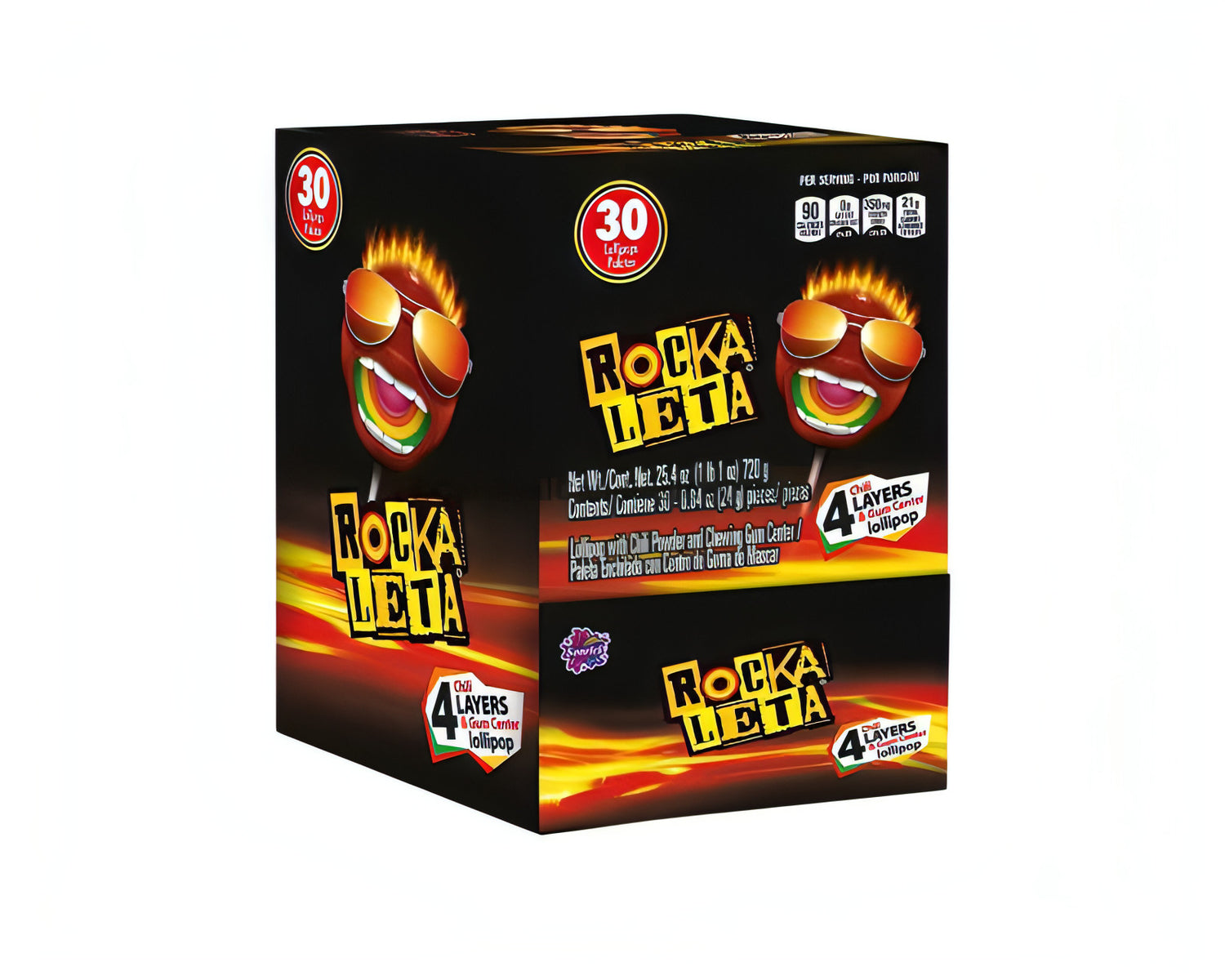 Sonrics Rockaleta Tamarindo Lollipop (30 Count)- Bulk Mexican Candy ...