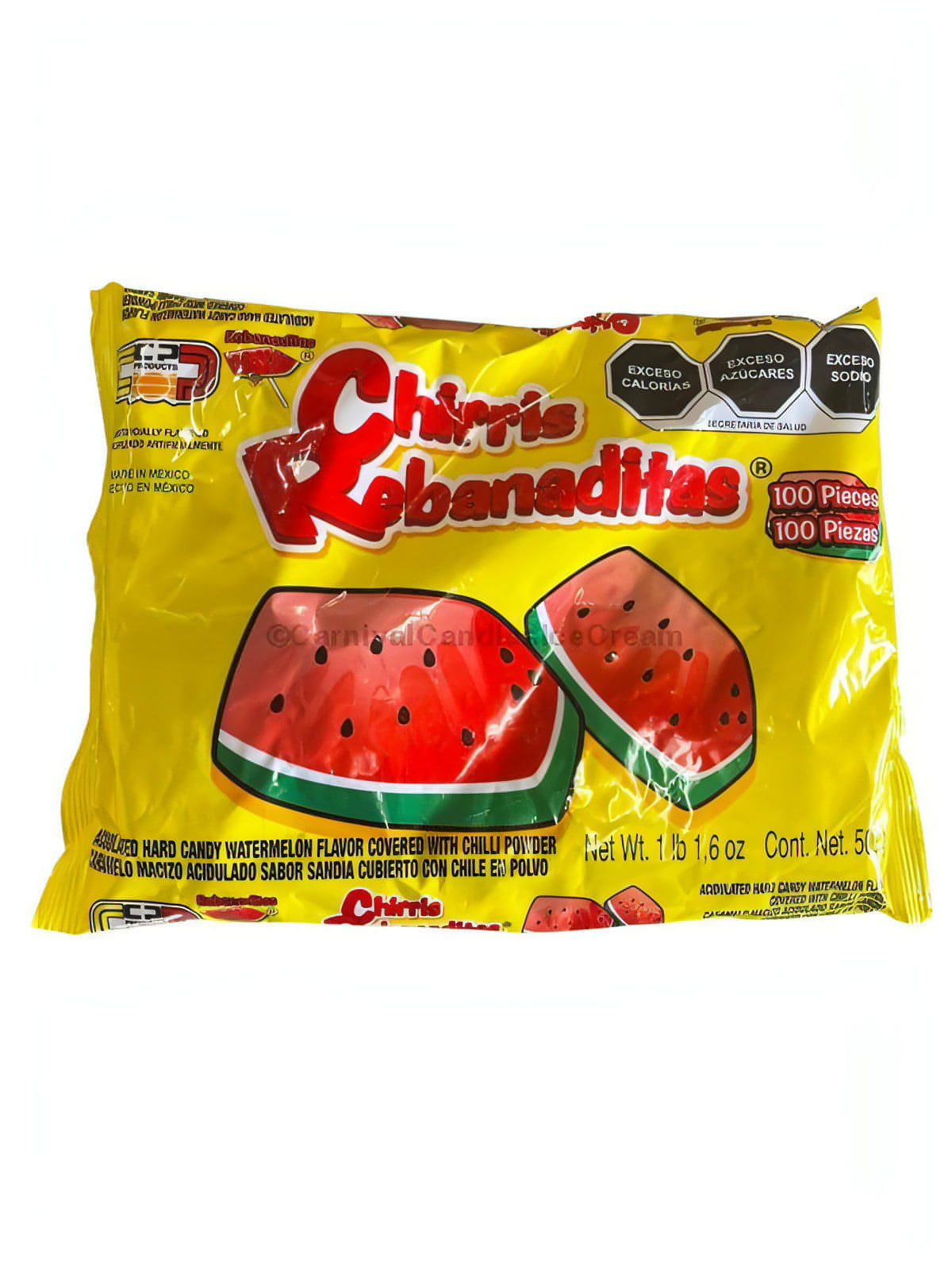 Vero Chirris Rebanaditas Chili Watermelon Hard Candy (100 Count ...