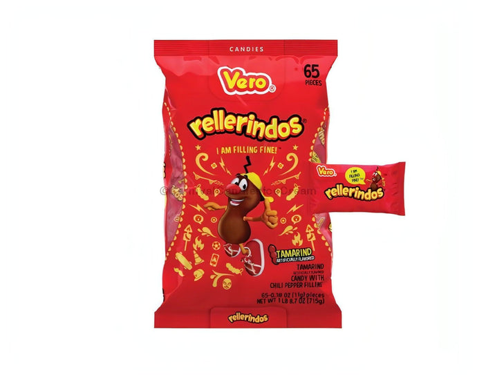 Vero Rellerindos Tamarindo Hard Candy - 65 Count – Carnival Candies ...